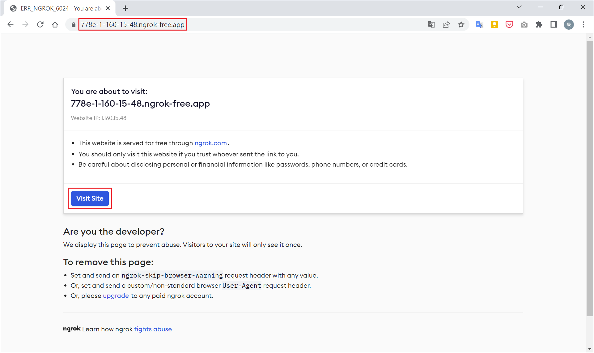 利用 ngrok 讓外網連線到本機的 localhost 伺服器